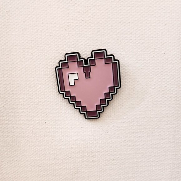 Jewelry | Pixel Heart Pin Brooch Badges Metal Pins Brooches Gaming ...